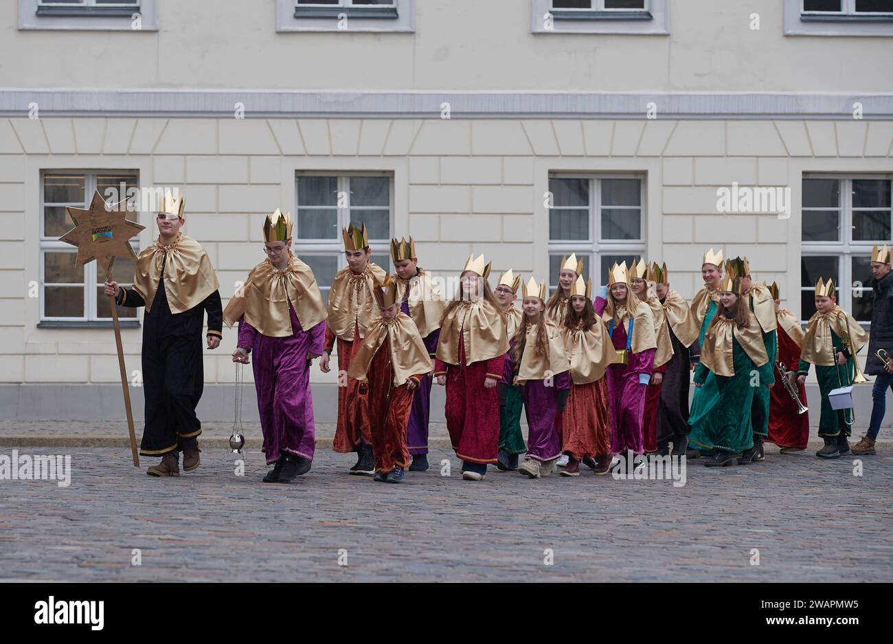 Zum Dreikoenigstag am 06.01.2024 empfaengt Bundespraesident Frank-Walter Steinmeier nicht ...