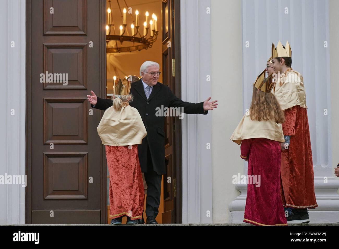 Zum Dreikoenigstag am 06.01.2024 empfaengt Bundespraesident Frank-Walter Steinmeier im Berliner ...