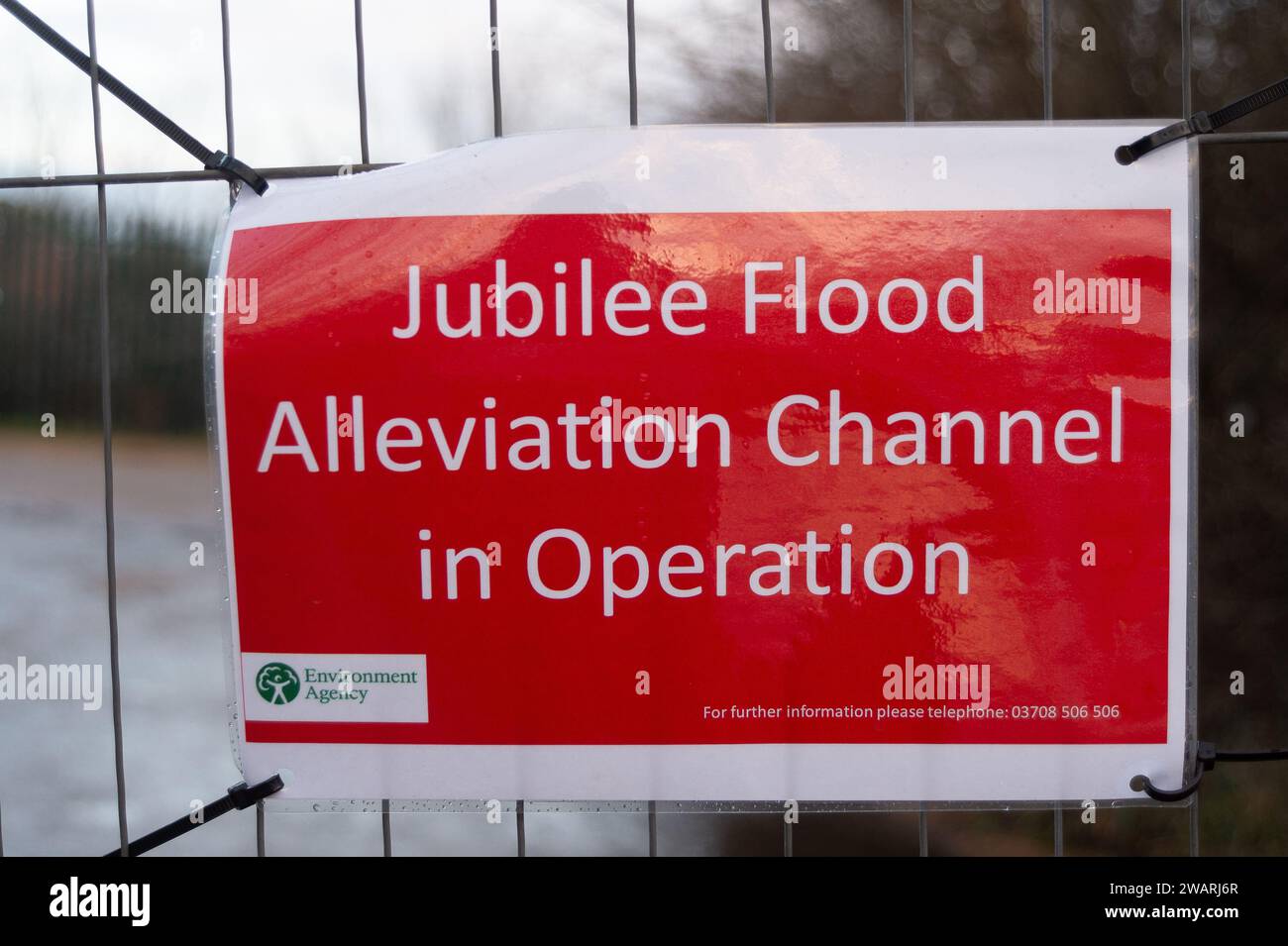 Dorney REACH, Großbritannien. Januar 2024. Der Jubilee River Flood ...