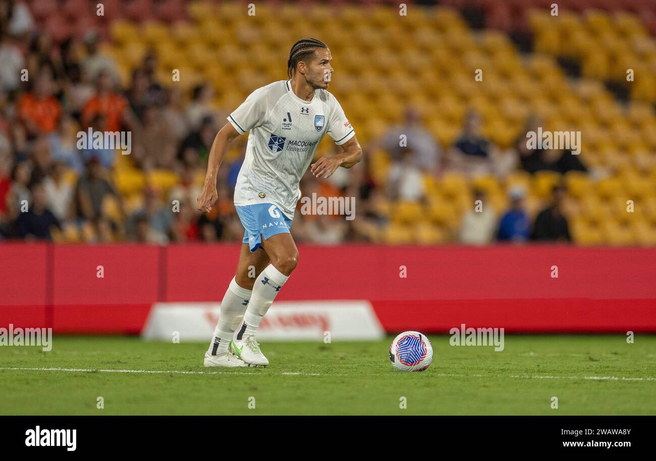 Brisbane, Australien. Januar 2024. Der ehemalige Premier League-Spieler ...