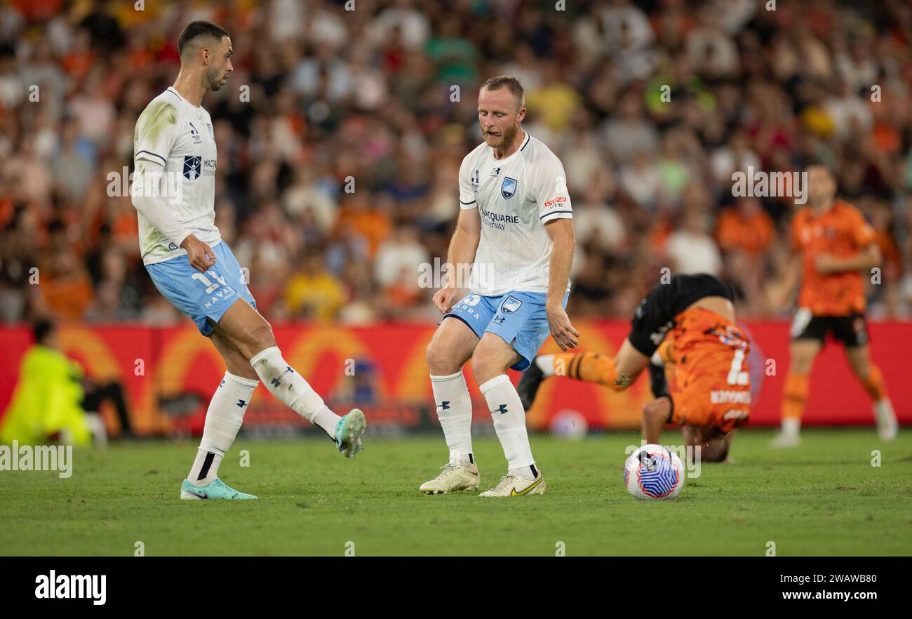 Brisbane, Australien. Januar 2024. Gabriel Lacerda (15 Sydney) im Spiel ...