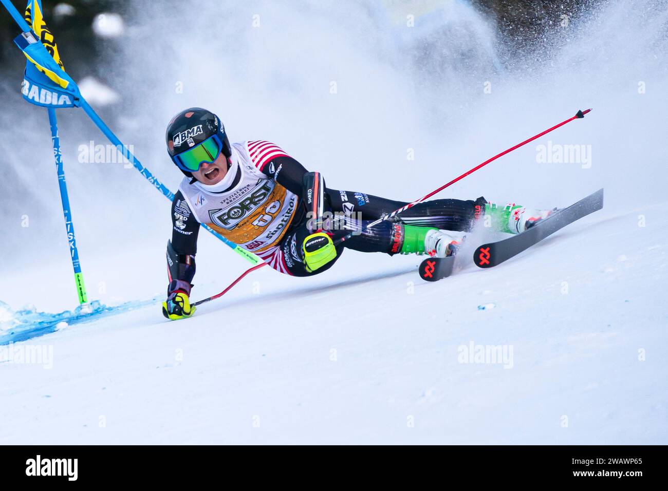 Alta Badia, Italien 17. Dezember 2023. KENNEY Patrick (USA) trat beim ...