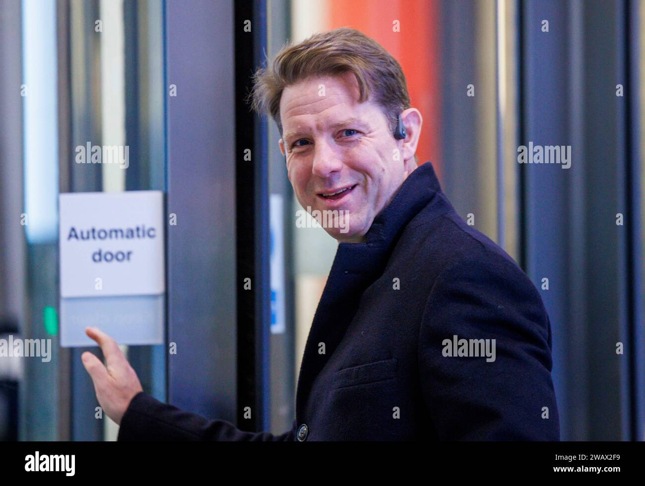 London, Großbritannien. Januar 2024. Fraser Nelson, Redakteurin von The ...