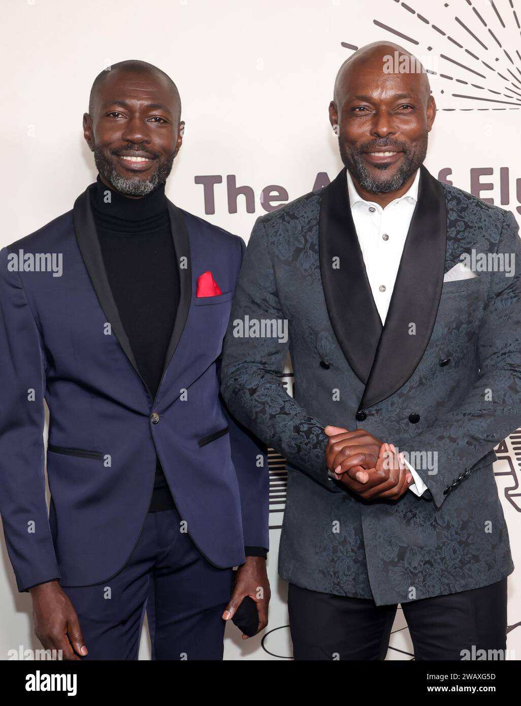 Los Angeles, Ca. Januar 2024. Rodney Charles, Jimmy Jean-Louis bei der ...
