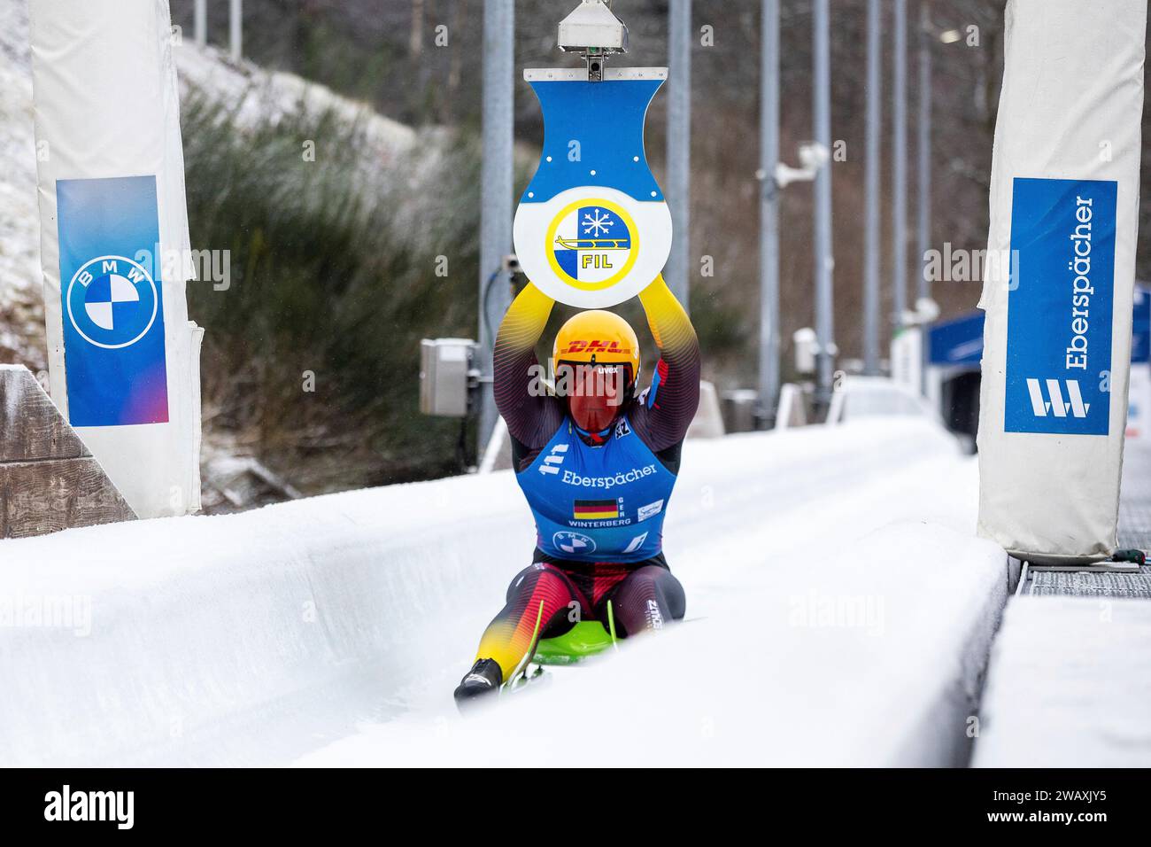 Deutschland. Januar 2024. Max Langenhan (Deutschland), Team Staffel ...