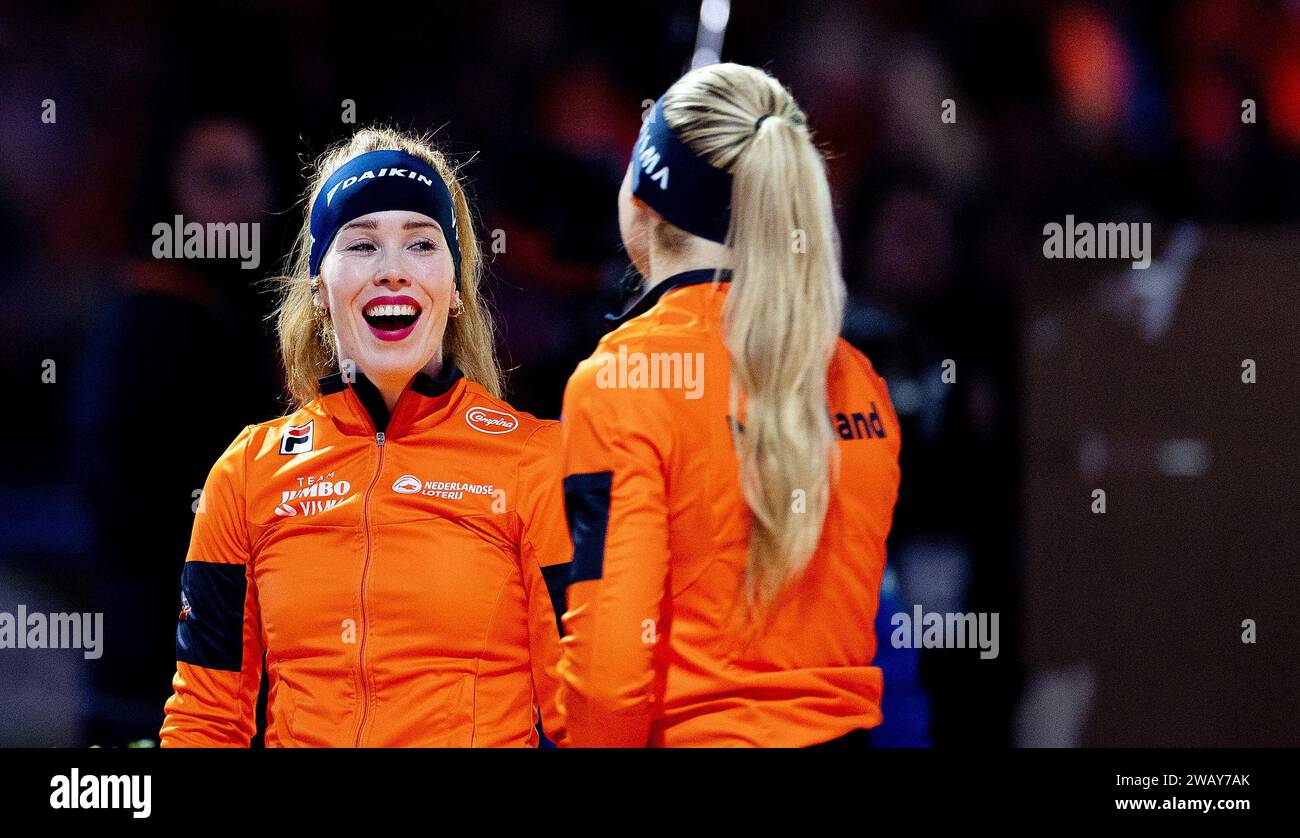 HEERENVEEN - Antoinette Rijpma-de Jong (l) und Jutta Leerdam bei der ...