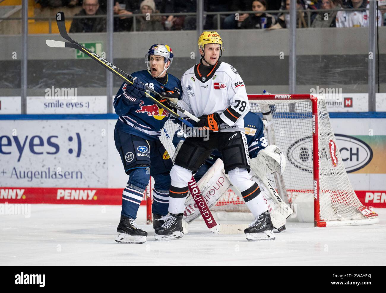 München, Deutschland. Januar 2024. Ryan McKiernan (EHC Red Bull ...