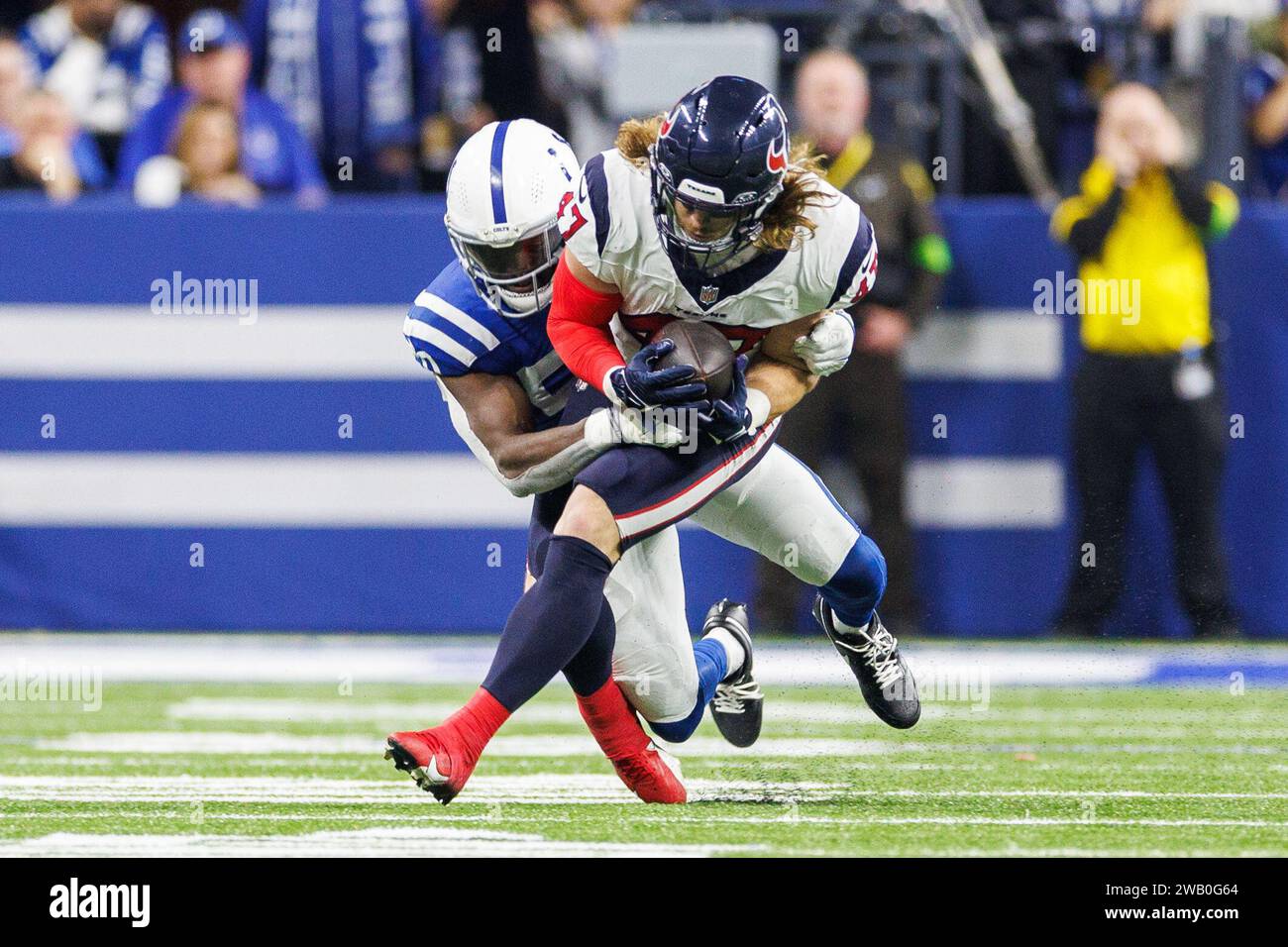 6. Januar 2024: Houston Texans Running Back Andrew Beck (47) läuft mit ...