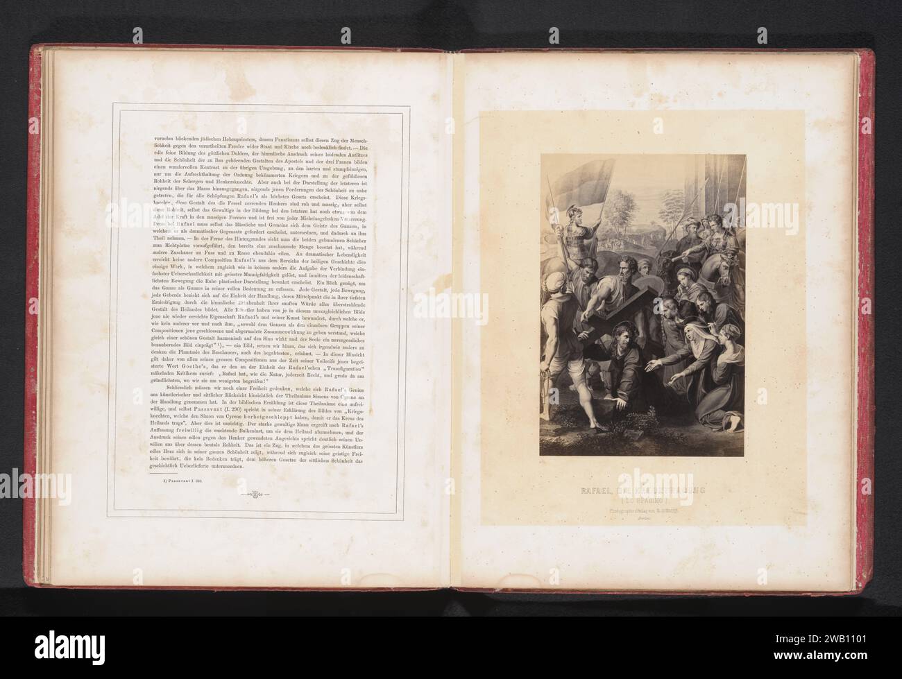 Fotoproduktion von einem Druck zum Gemälde Lo Spasimo von Rafaël, Gustav Schauer, nach Anonym ...