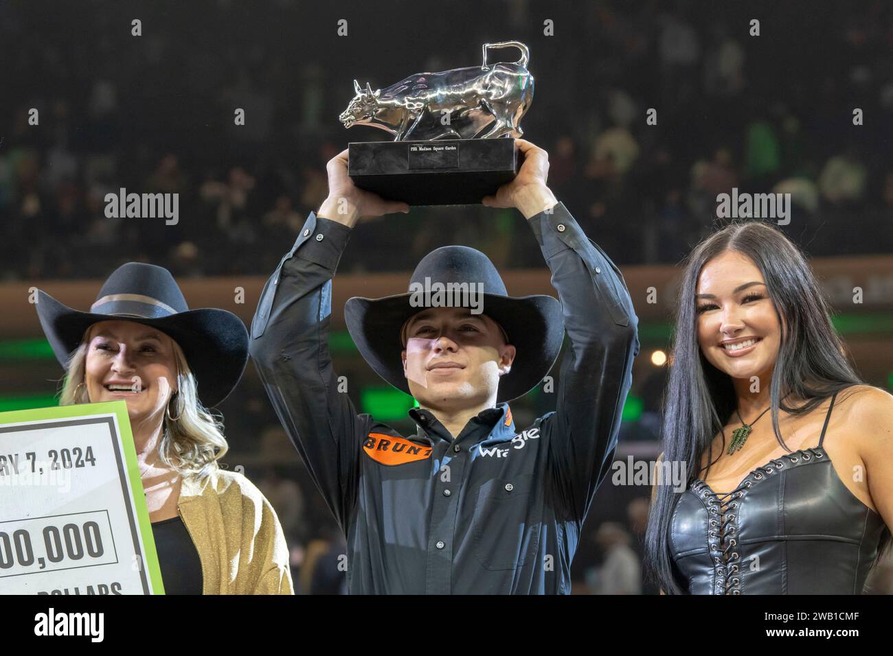 New York, Usa. Januar 2024. NEW YORK, NEW YORK – 7. JANUAR 2024: Austin Richardson gewinnt den ...