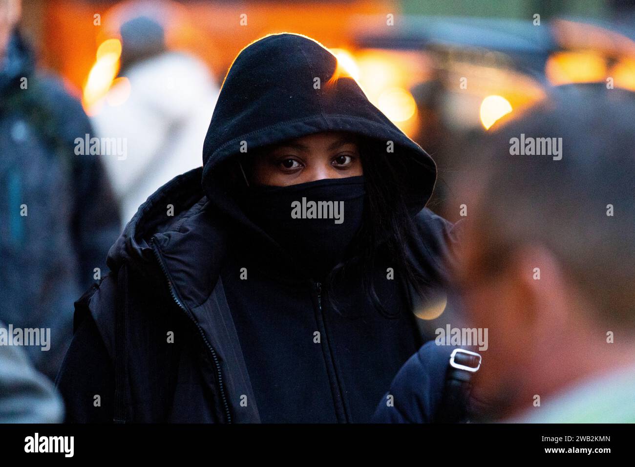 Deveca Rose kommt in Old Bailey in London an, wo sie wegen Totschlags ...