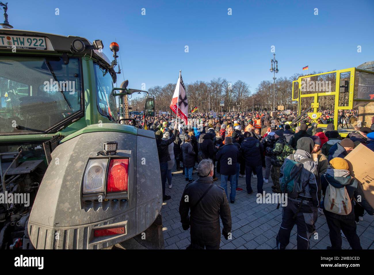 Protest der Bauern gegen geplante Maßnahmen der Regierung, 8. Januar ...