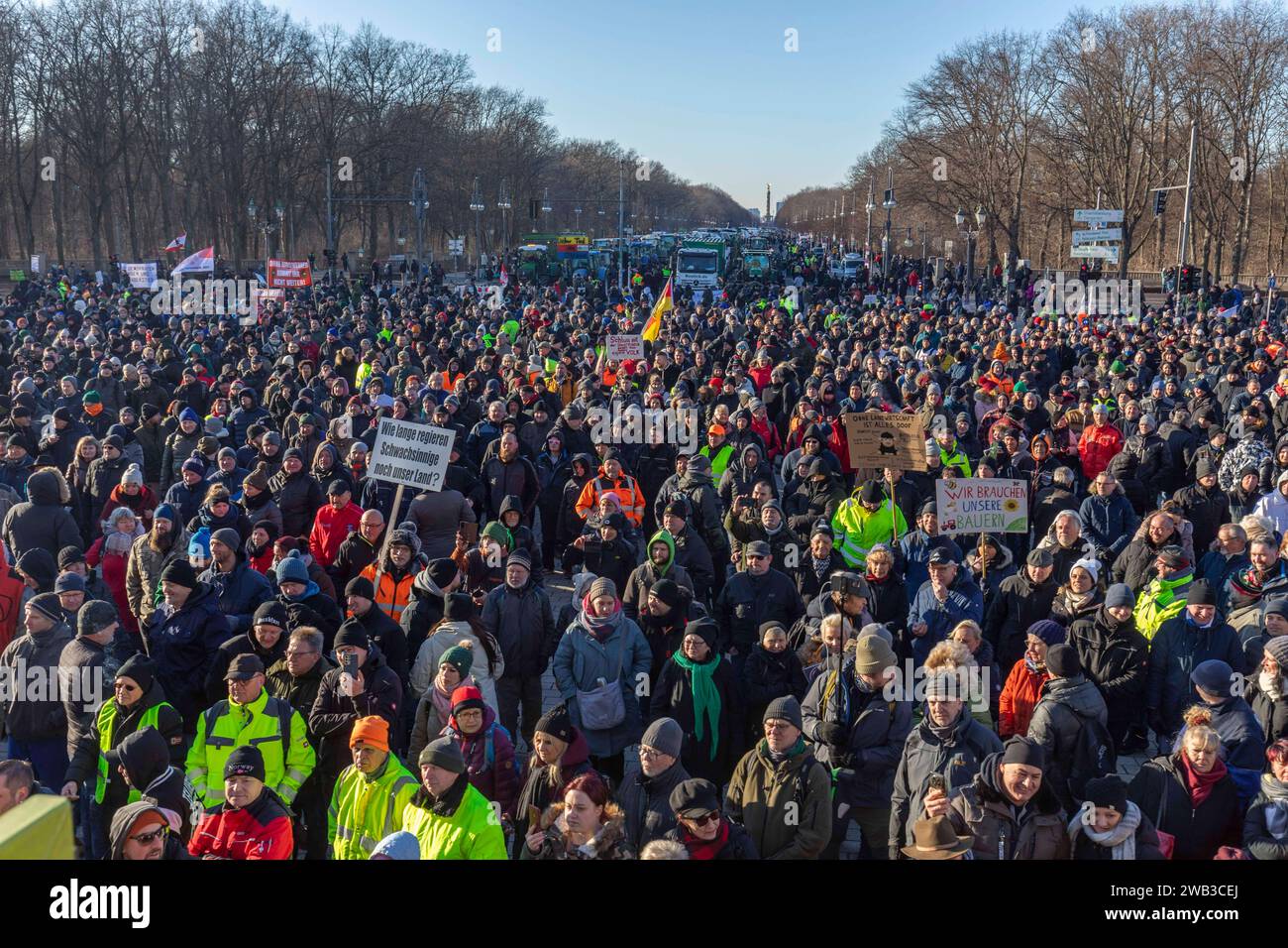 Protest der Bauern gegen geplante Maßnahmen der Regierung, 8. Januar ...