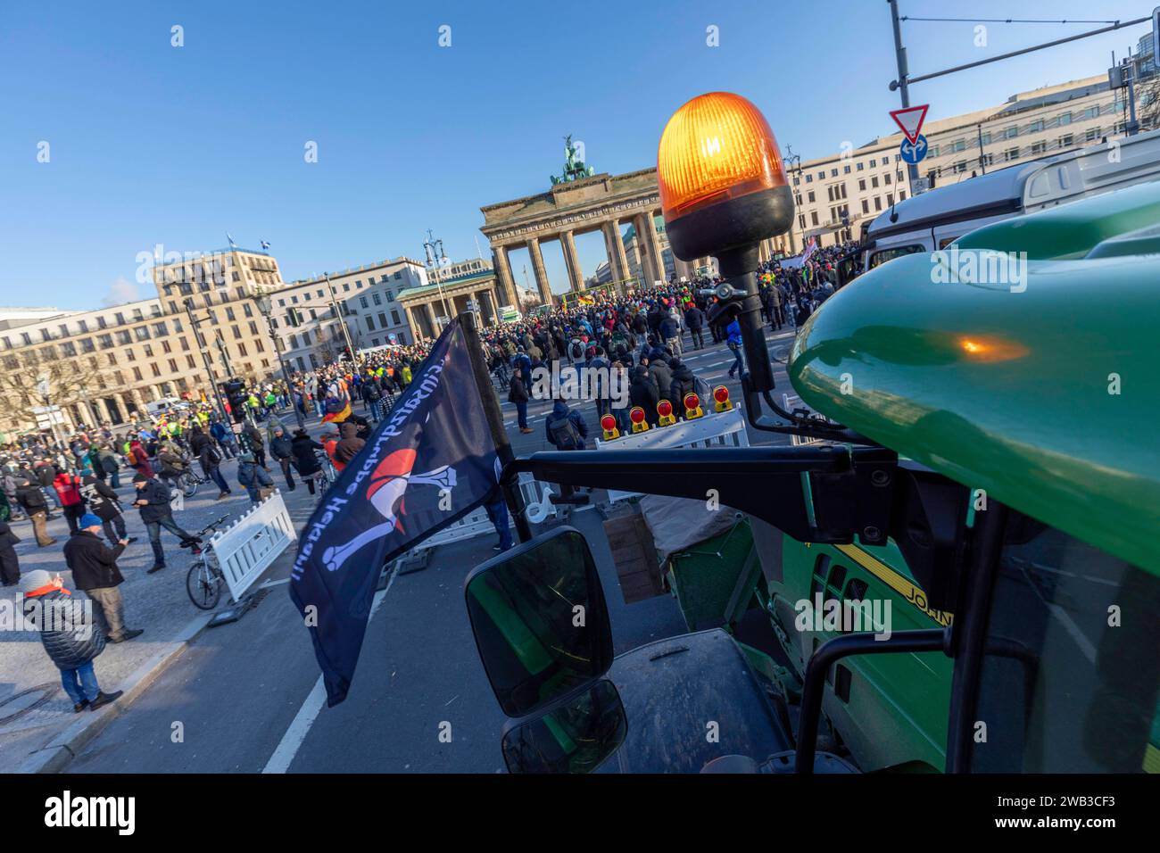 Protest der Bauern gegen geplante Maßnahmen der Regierung, 8. Januar ...