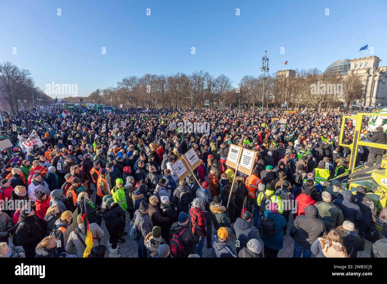 Protest der Bauern gegen geplante Maßnahmen der Regierung, 8. Januar ...
