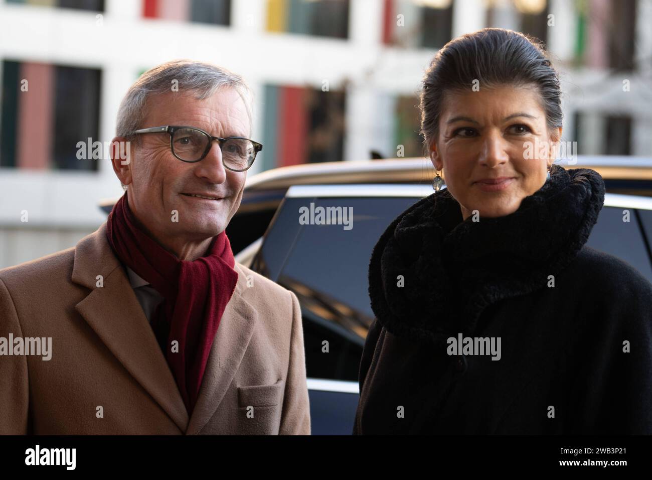 Bundespressekonferenz zur Gruendung der Partei Buendnis Sahra ...