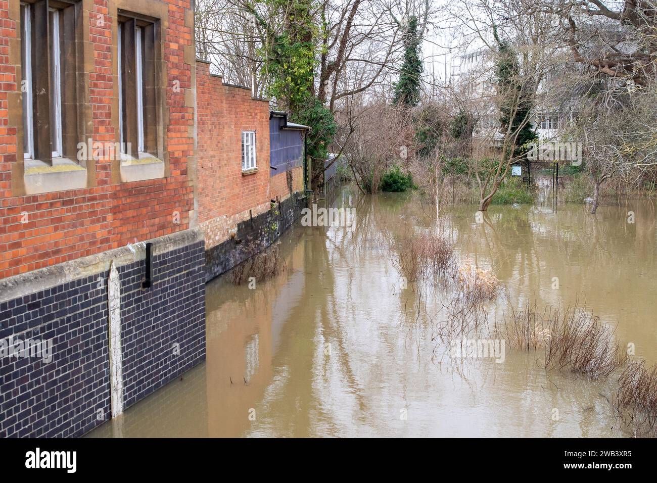 Eton, Windsor, Berkshire. UK. Januar 2024. Die Barnes Pool Gardens an ...
