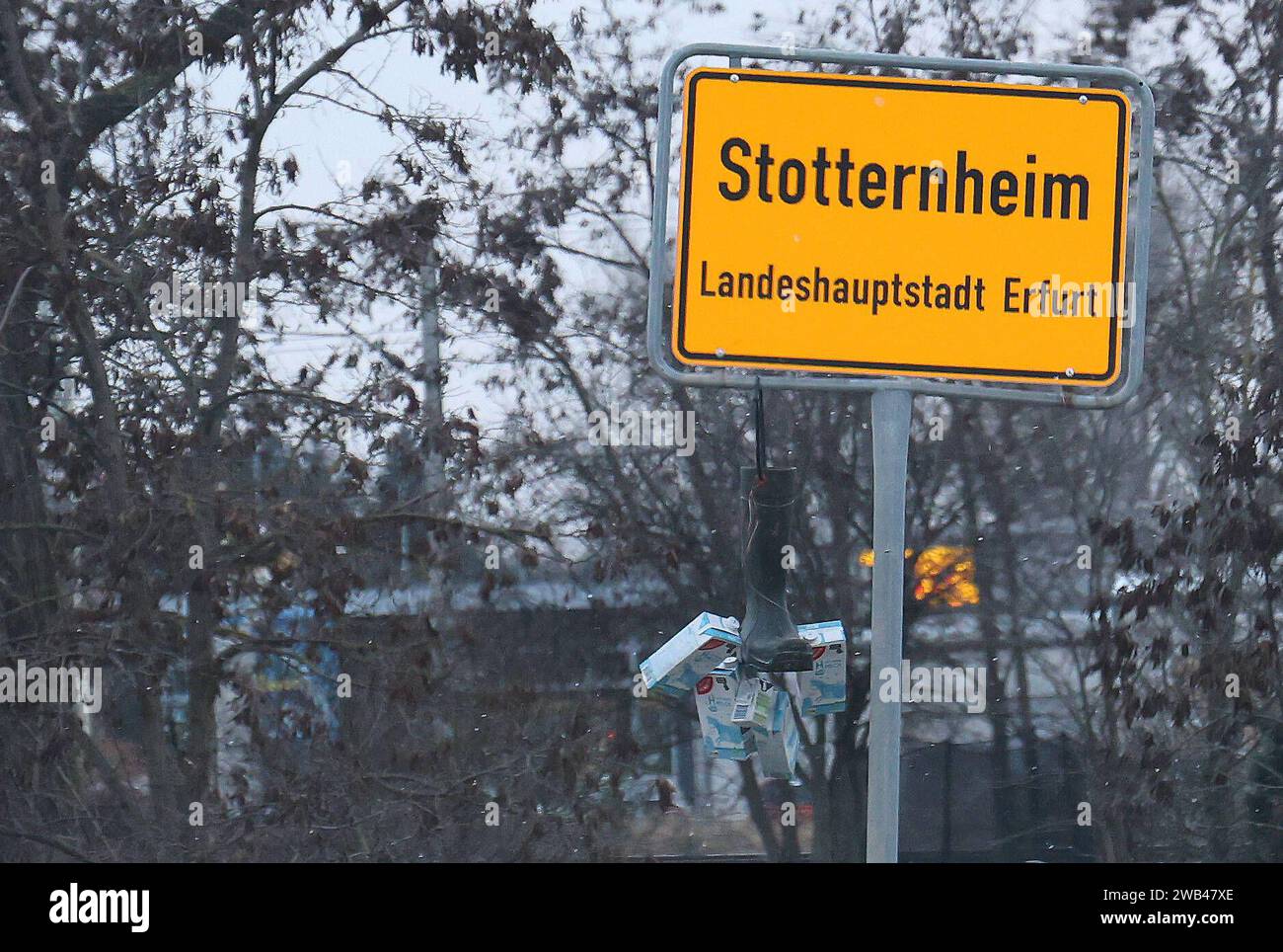 Bauern demonstrieren - Genug ist genug 08.01.2024, Stotternheim, der ...