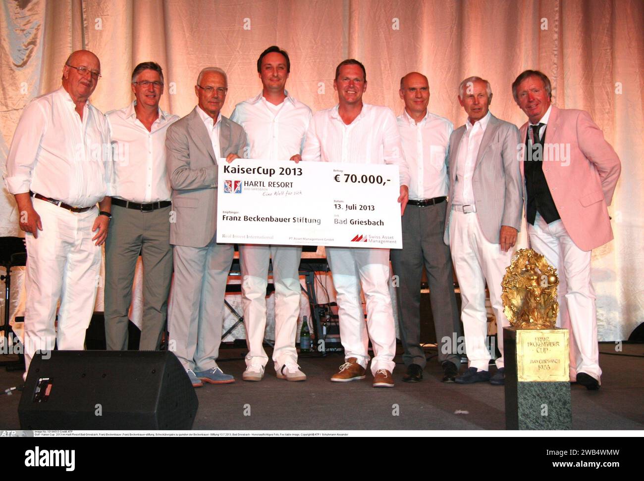Fußballlegende FRANZ BECKENBAUER starb am 7. Januar 2024 - Golf - Kaiser Cup 2013 im Hartl ...