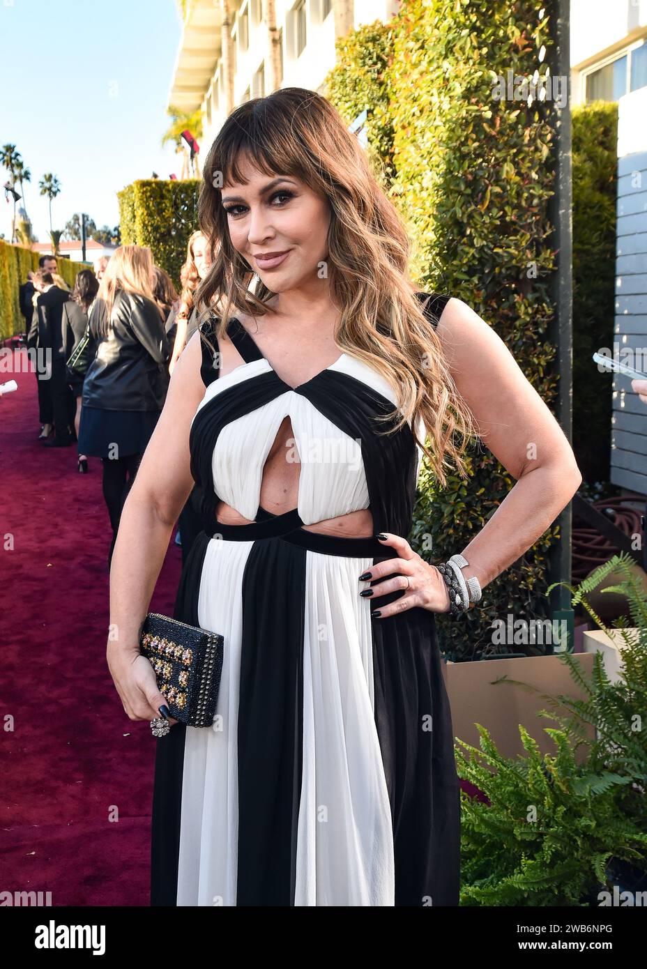 Beverly Hills, Usa. Januar 2024. Alyssa Milano bei den 81. Golden Globe ...