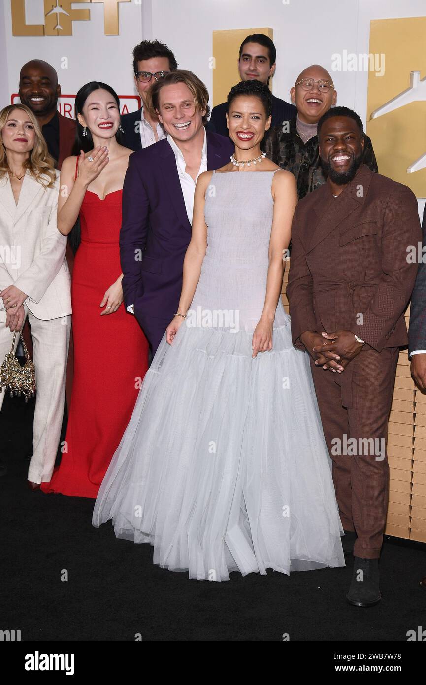 New York, USA. Januar 2024. (L-R) Patricia Braga, Yun Jee Kim, Daniel ...