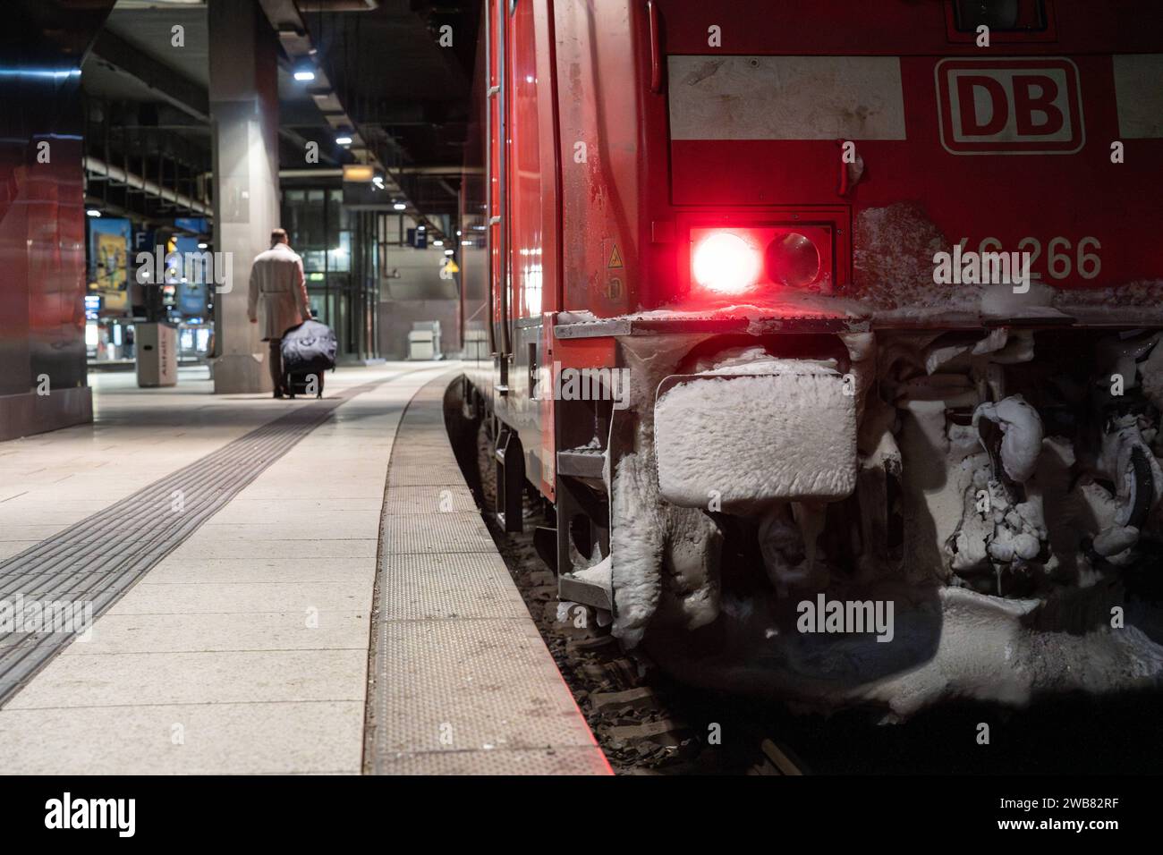 Symbolfoto Deutsche Bahn AG im Januar 2024 am Tag vor dem angekündigten dreitägigen Streik der ...