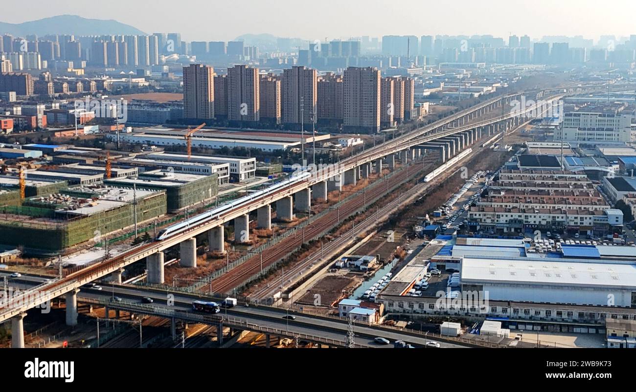 (240109) -- PEKING, 9. Januar 2024 (Xinhua) -- dieses Luftbild ...