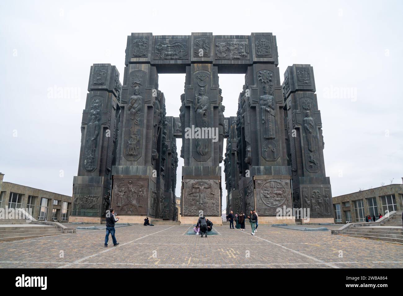 Tiflis, Georgien - 19. November 2023: Monument, bekannt als Chronik von ...