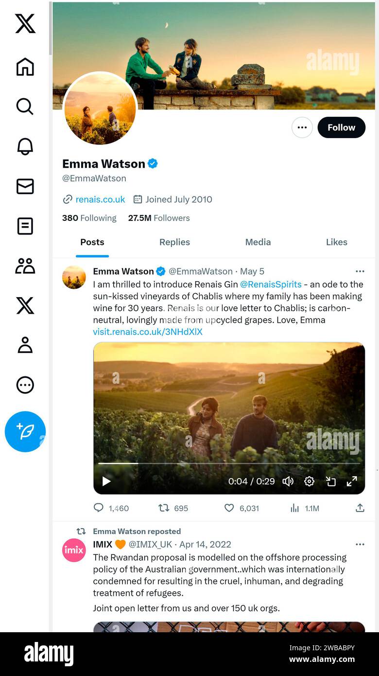 Actress emma watson -Fotos und -Bildmaterial in hoher Auflösung – Alamy