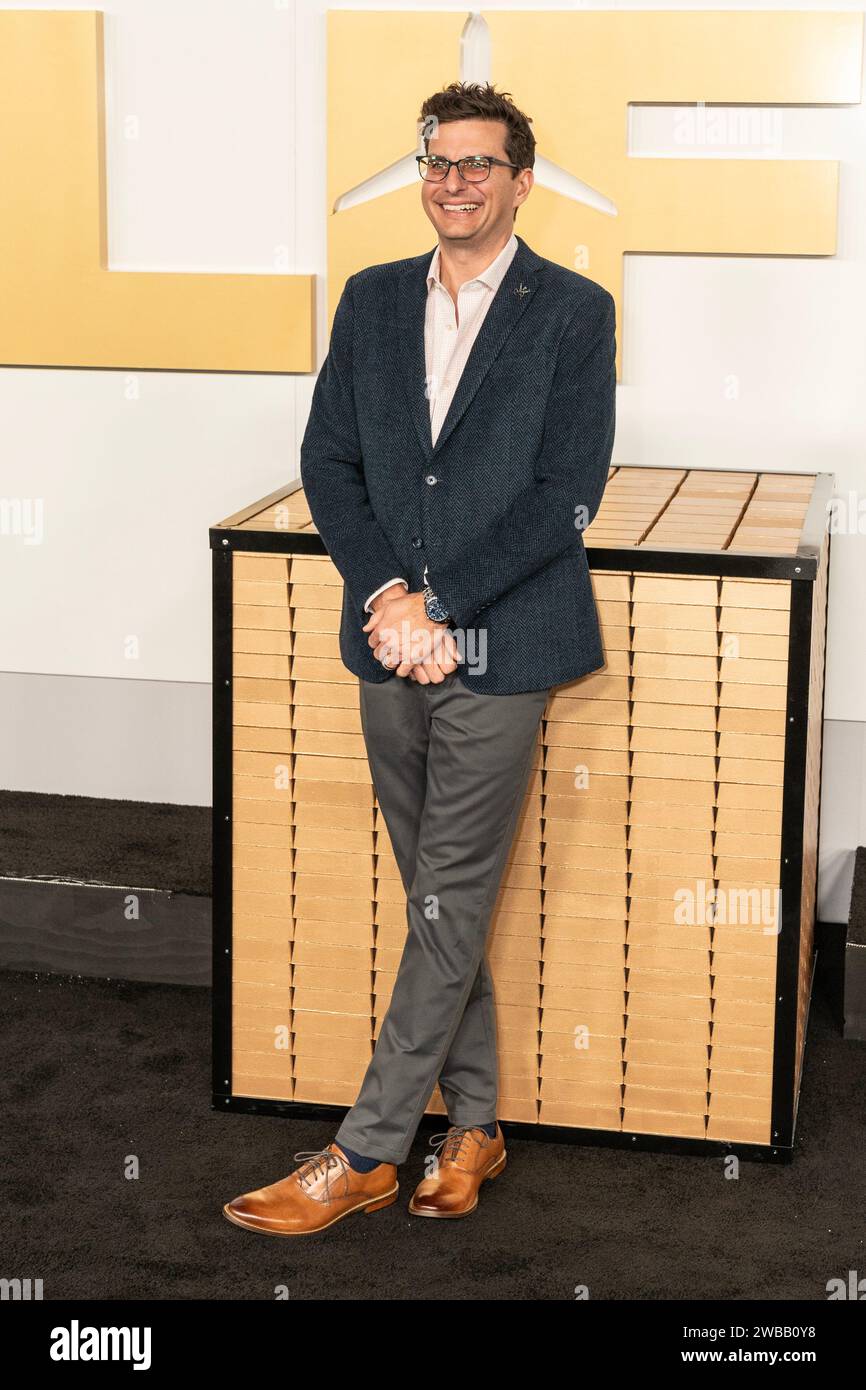 Daniel Kunka nimmt am 8. Januar 2024 an Netflix's Lift-Weltpremiere im ...