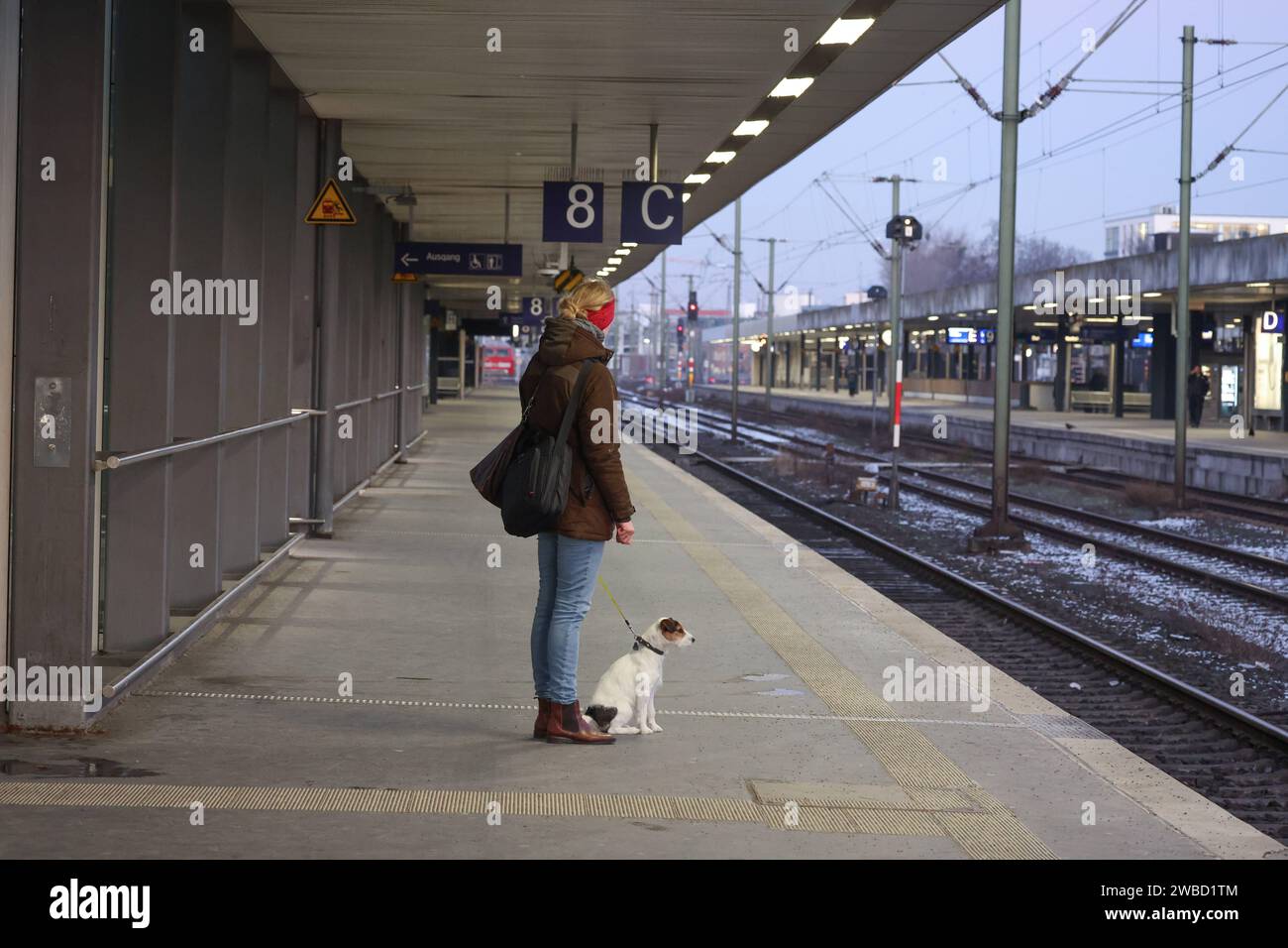 Niedersachsen, Hannover, GDL-Streik bei der Bahn im Hauptbahnhof Hannover, DB, die Gewerkschaft ...