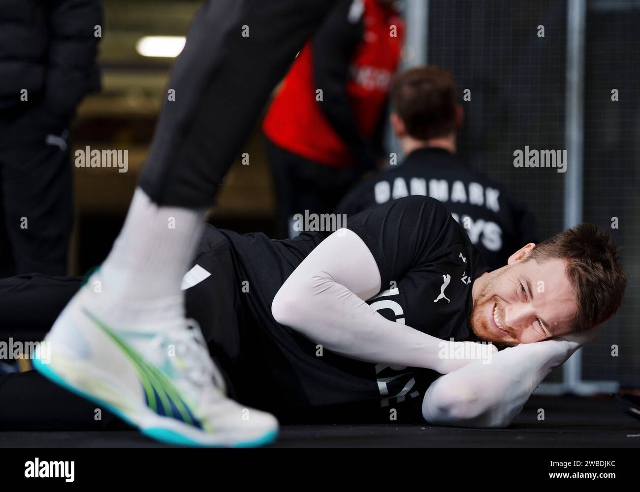 Denmarks Michael Damgaard in der Münchner Olympiahalle, wo das Denmarks ...