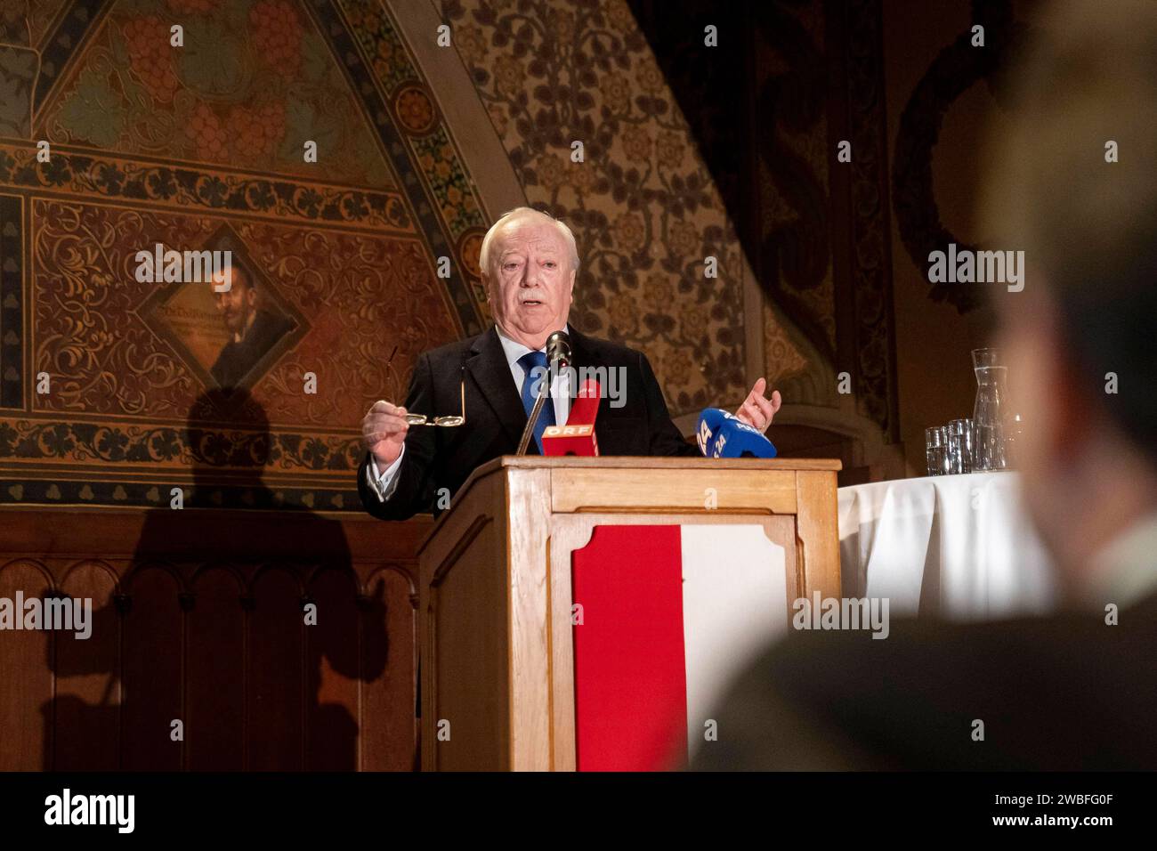 Wien, Österreich. 10. Jänner 2024. Michael Häupl, ehemaliger Wiener Bürgermeister und ...