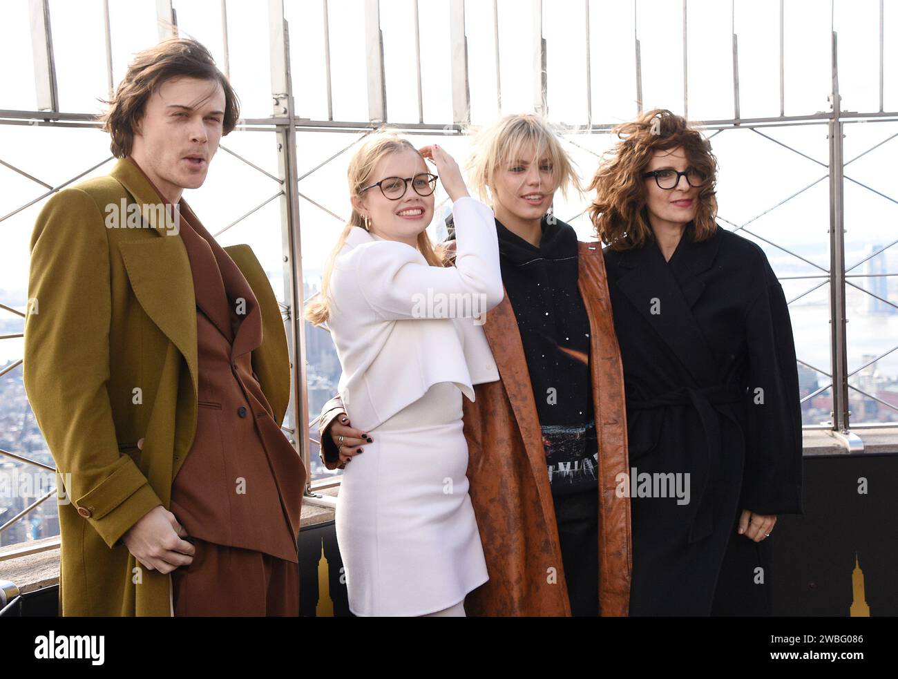 New York, NY, USA. Januar 2024. Christopher Briney, Angourie Rice, Rene ...