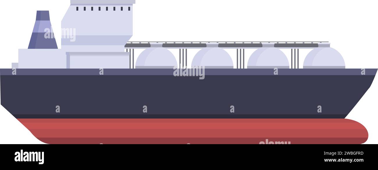 Maritime LKW Tank Icon Cartoon Vektor. Gastransporter. Frachthafen ...