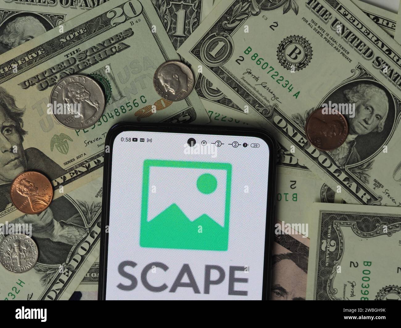 Bayern, Deutschland - 11. Januar 2024: In dieser Fotoabbildung wird ein ...