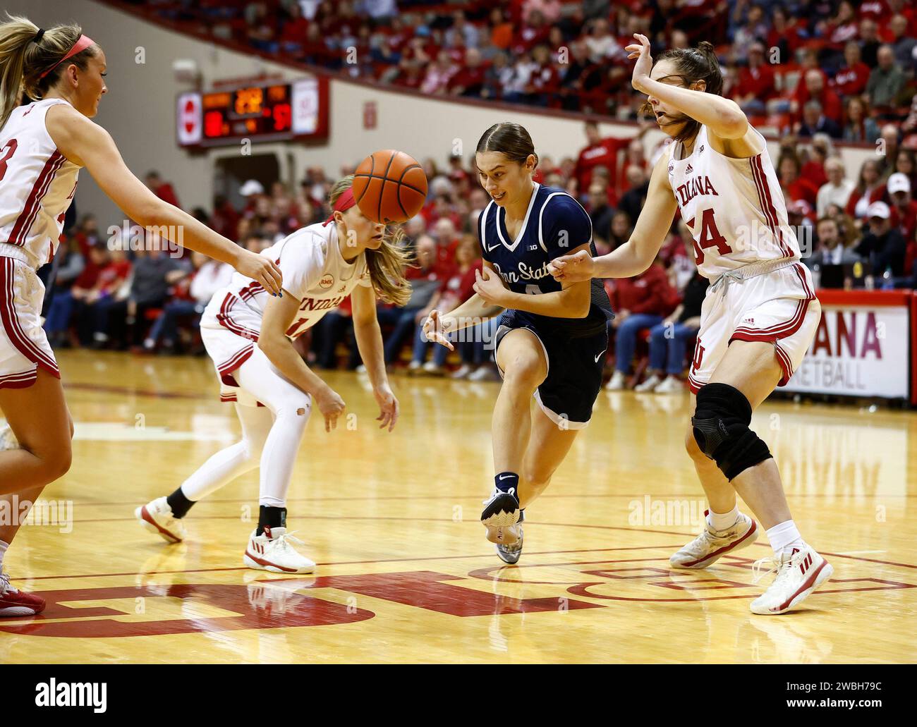BLOOMINGTON, IN - JANUARY 10: Penn State Nittany Lions guard Shay ...