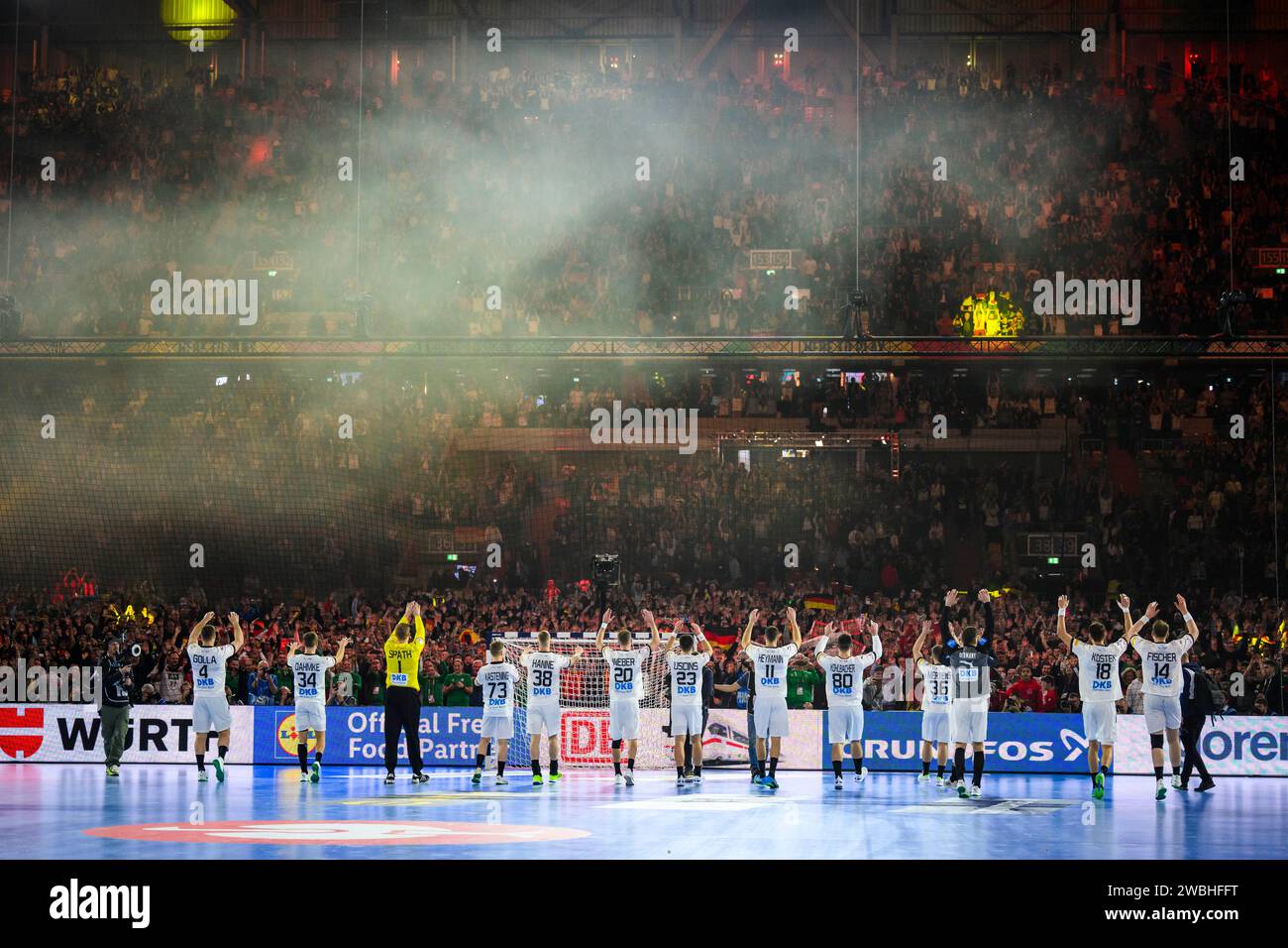 10. Januar 2024, Nordrhein-Westfalen, Düsseldorf: Handball ...