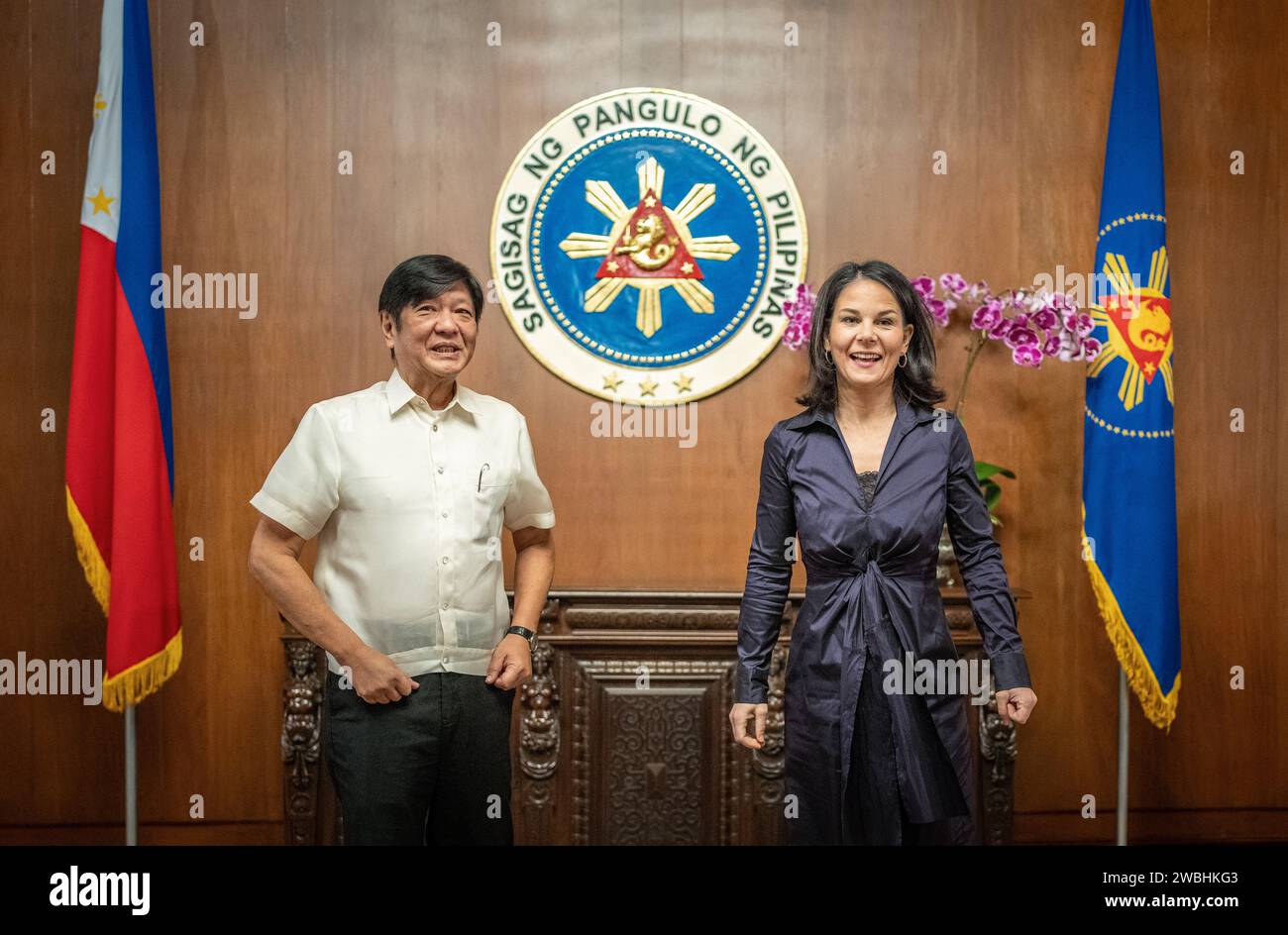 Manila, Philippinen. Januar 2024. Annalena Baerbock (Bündnis90/die Grünen), Außenministerin ...