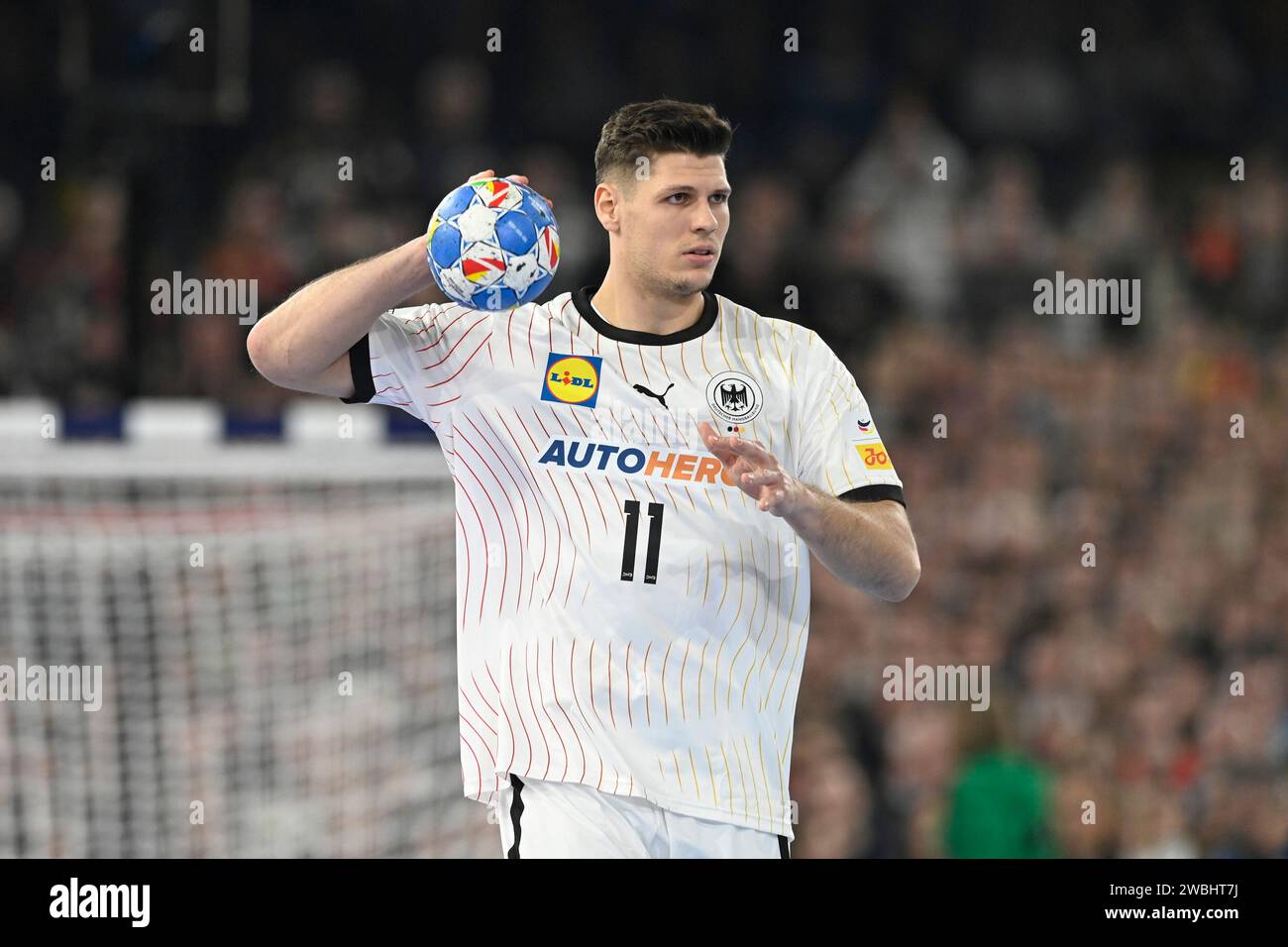 10.01.2024, Merkur Spiel-Arena, Düsseldorf, Men`s EHF Euro 2024 ...