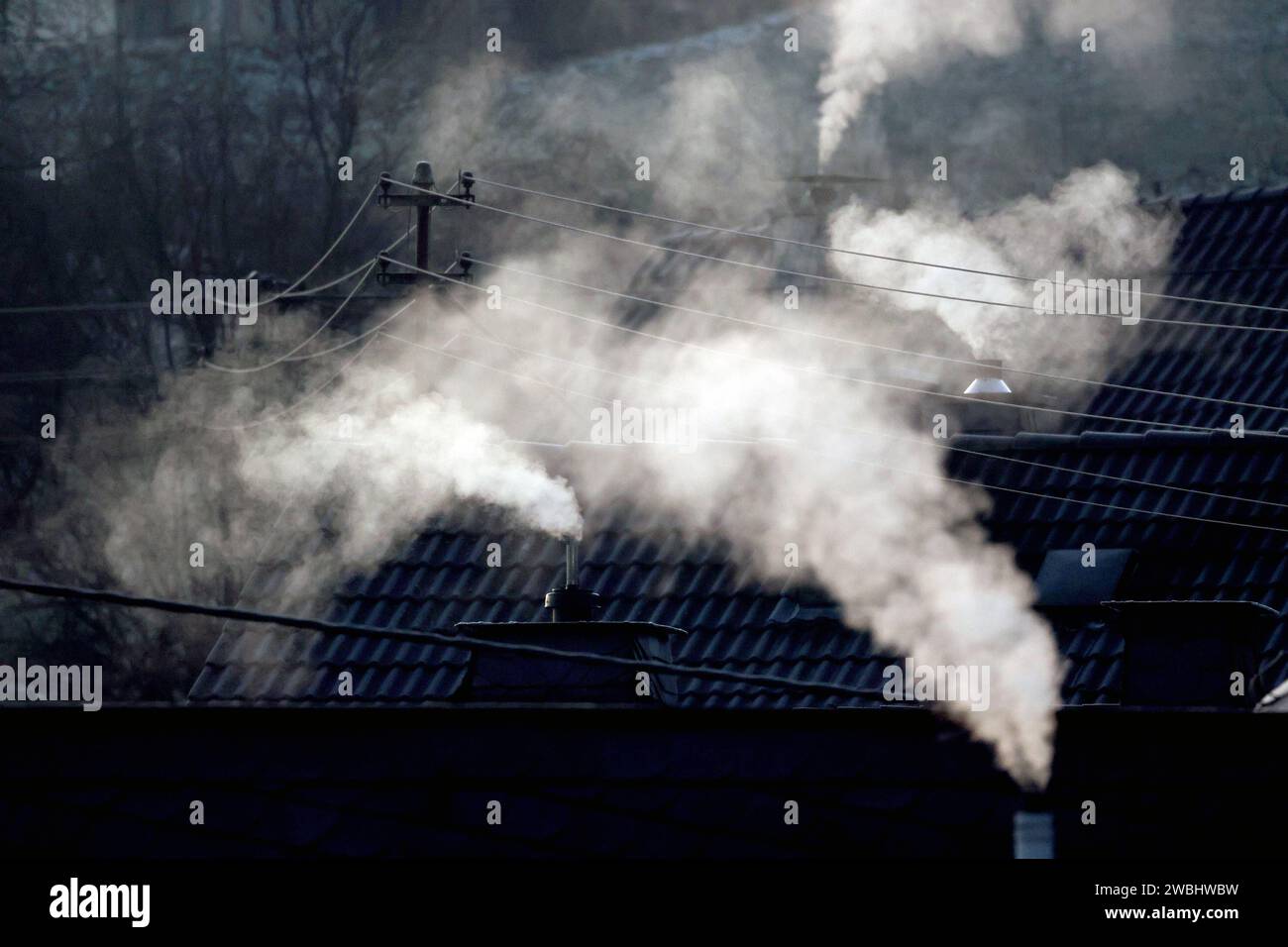 Winter im Siegerland. Ein Eiskalter Morgen mit deutlichen minus ...