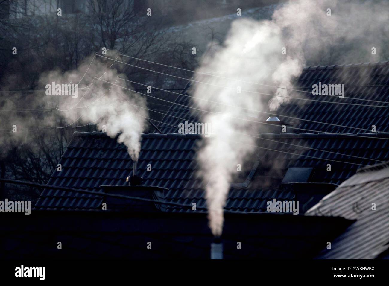 Winter im Siegerland. Ein Eiskalter Morgen mit deutlichen minus ...
