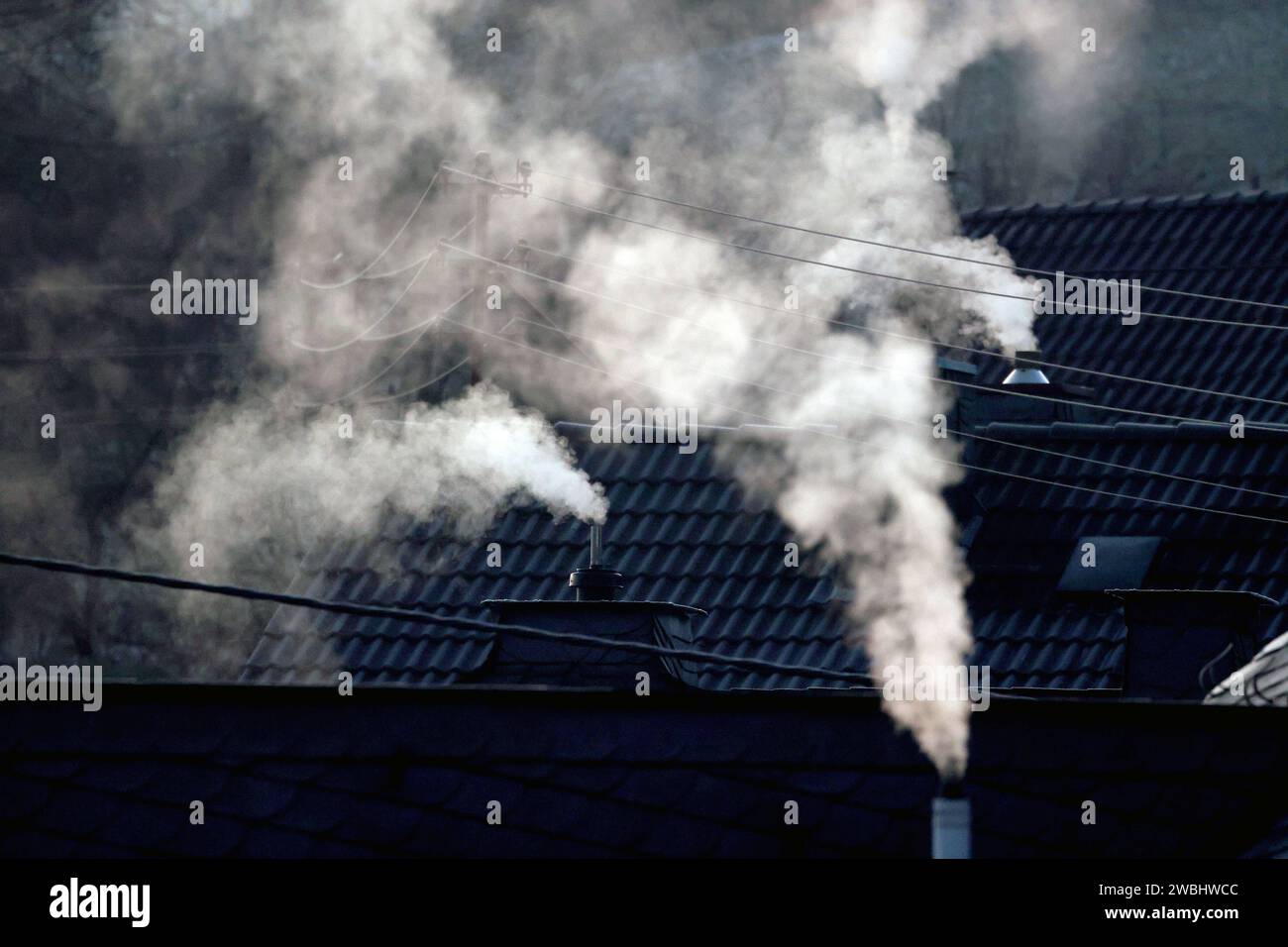 Winter im Siegerland. Ein Eiskalter Morgen mit deutlichen minus ...