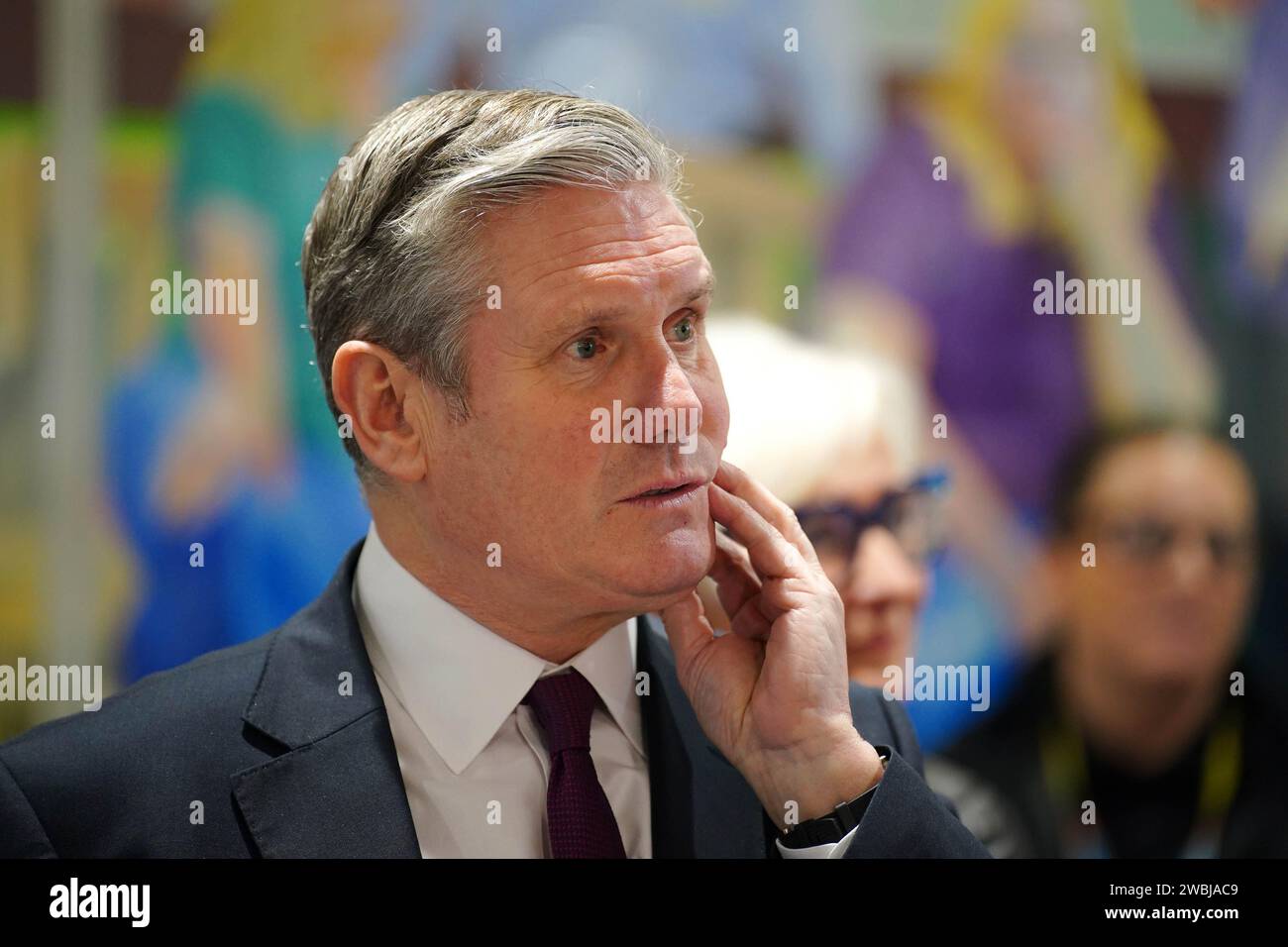 Der Vorsitzende der Labour Party, Sir Keir Starmer, besuchte das Alder ... Der Vorsitzende der Labour Party, Sir Keir Starmer, besuchte das Alder ...