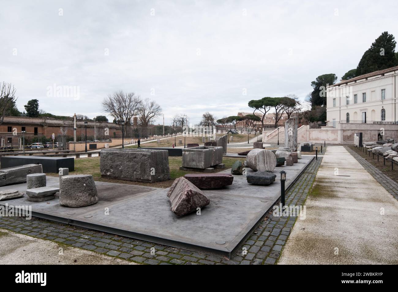 Rom, Italien. Januar 2024. Archäologische Funde aus dem Römischen Reich ...