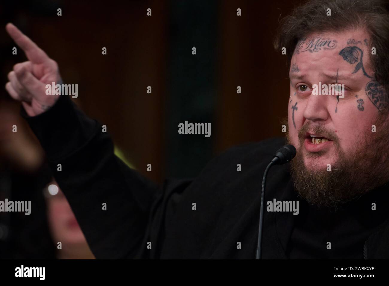 Jason „Jelly Roll“ DeFord beantwortet Fragen während der Anhörungen im ...