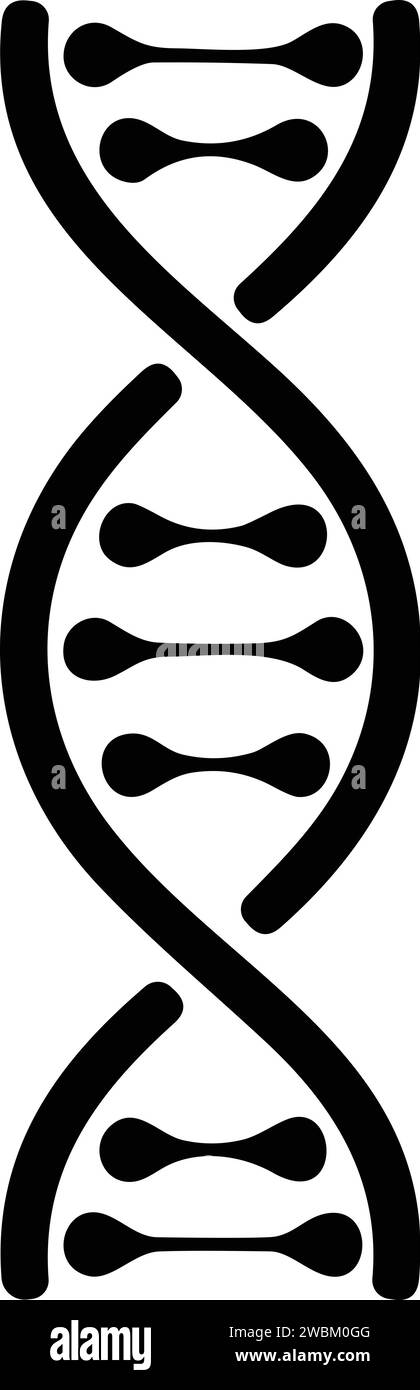 DNA-Symbol. Lebensgenmodell Biocode Genetik Molekül medizinisches ...