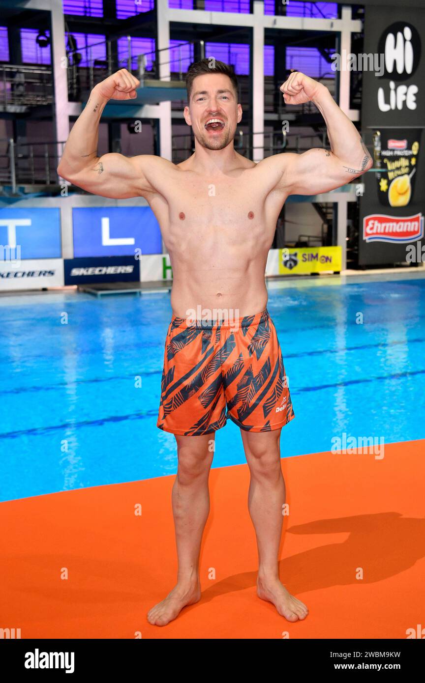 Philipp Boy beim Photocall zur Fernsehshow RTL Turmspringen aus der Schwimm- und Sprunghalle im ...
