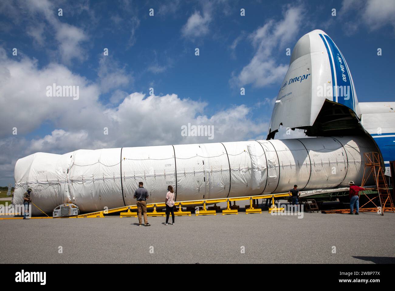 Der Booster der United Launch Alliance für den Mars Perseverance Rover ...