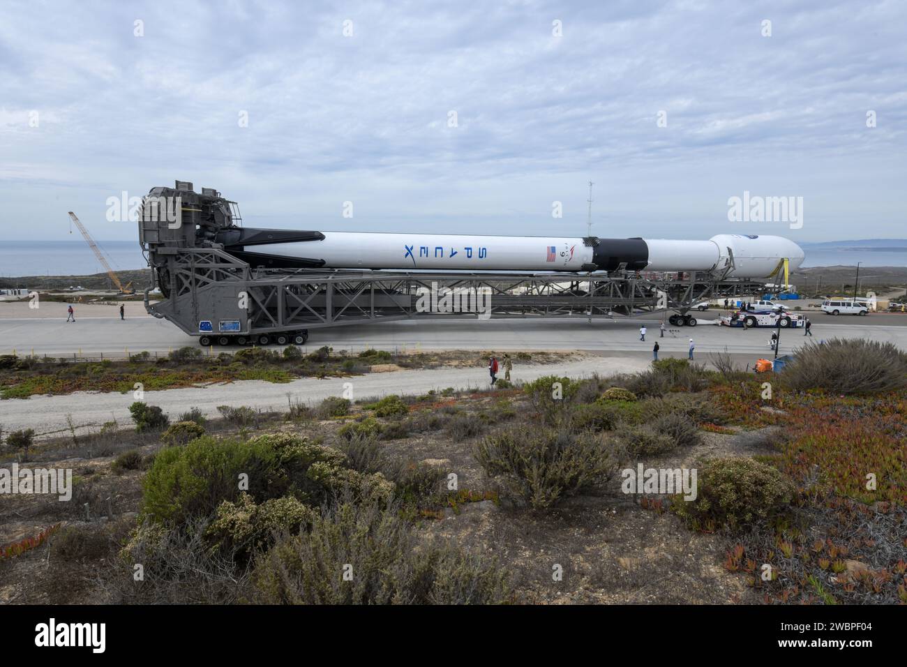 Die SpaceX Falcon 9-Rakete mit dem Sentinel-6 Michael Freilich ...